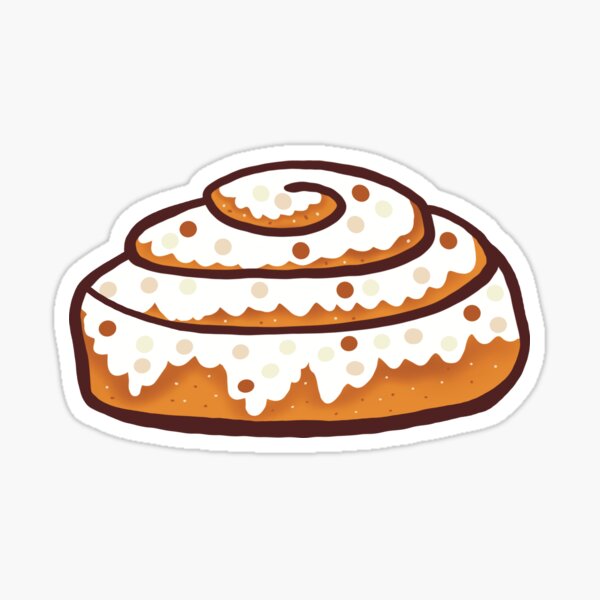 "Cinnamon Roll" Sticker for Sale by hannahjlagaire | Redbubble
