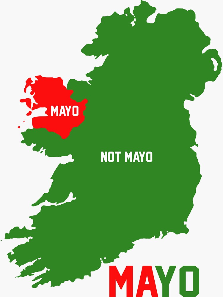 "MAYO GAA THE MAYO COUNTY BOARD " Sticker for Sale by ragynax | Redbubble