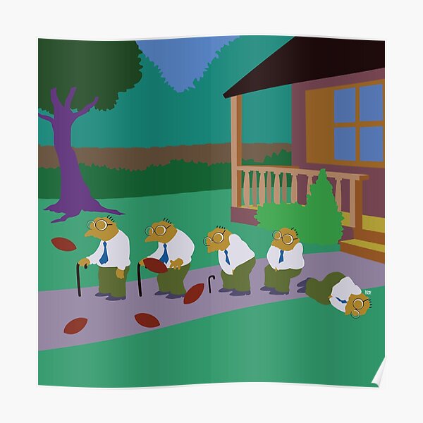 "Simplified Simpsons - Football in the groin" Poster for Sale by ...
