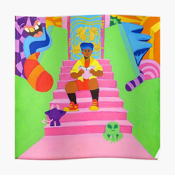 Psychedelic Trippy Graffiti Crazy Wacky Poster For Sale By Gummystingray Redbubble