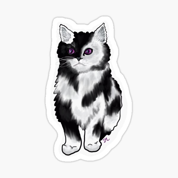"Ace Cat" Sticker for Sale by DragonsUnite | Redbubble