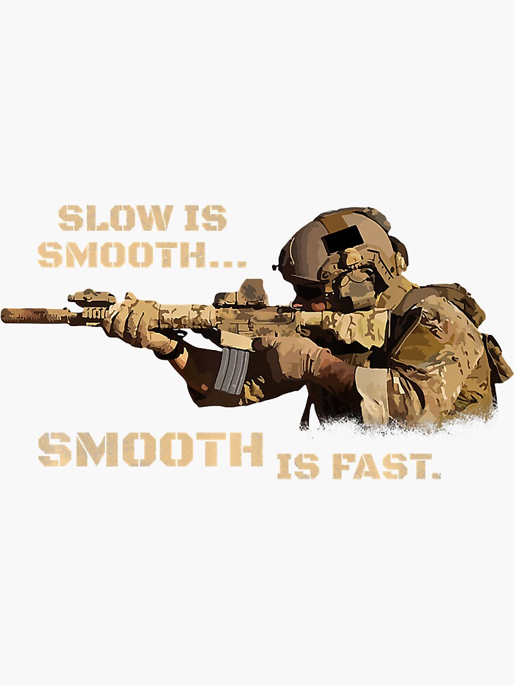 "Veterans - Slow Is Smooth Smooth Is Fast" Sticker for Sale by Xtjjae ...