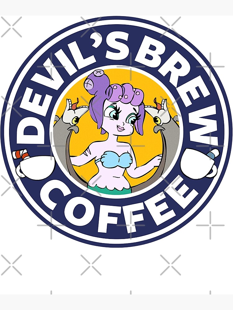 "Overcome Running While Shooting Rubber Hoses Cuphead - Devil'S Brew Logo Cute Gifts" Poster for ...