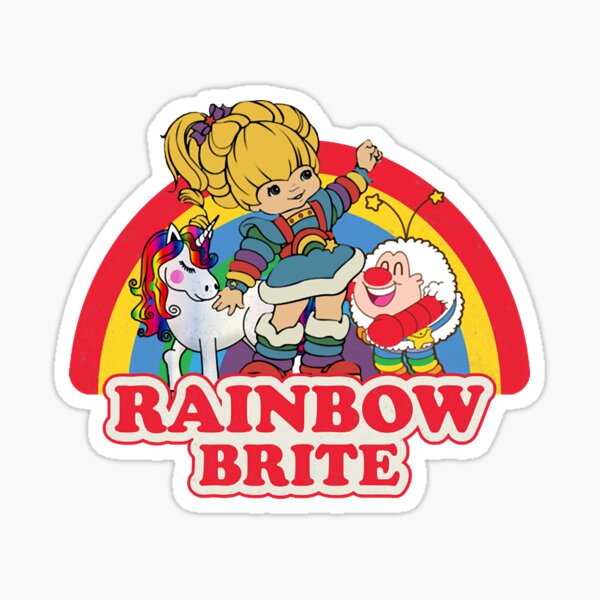 "Rainbow brite " Sticker for Sale by TimothyNock | Redbubble