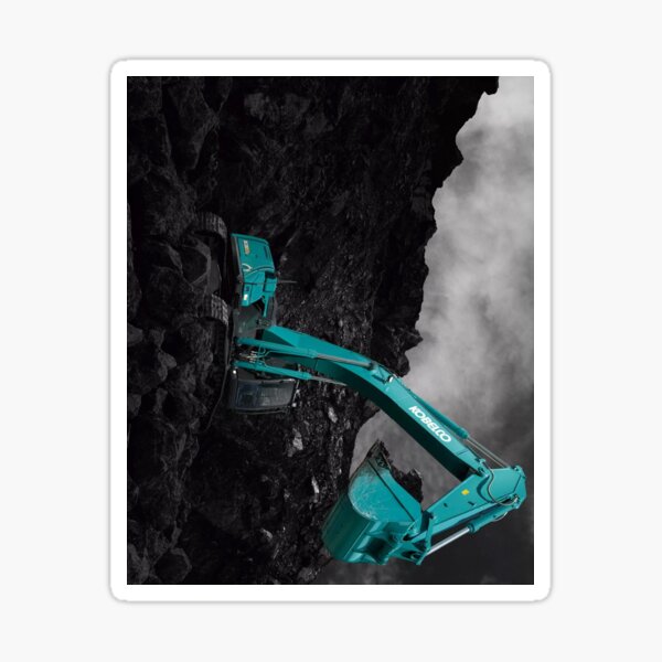 "mini excavator 1" Sticker for Sale by demeksemok | Redbubble