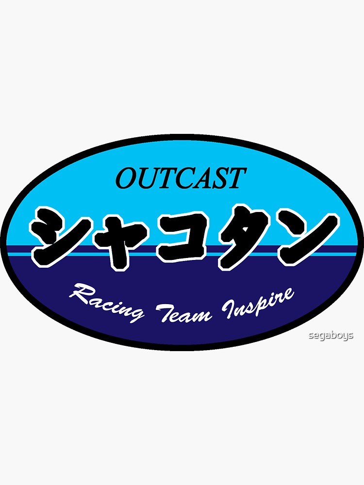 "Racing Team Inspire OUTCAST" Sticker for Sale by segaboys | Redbubble
