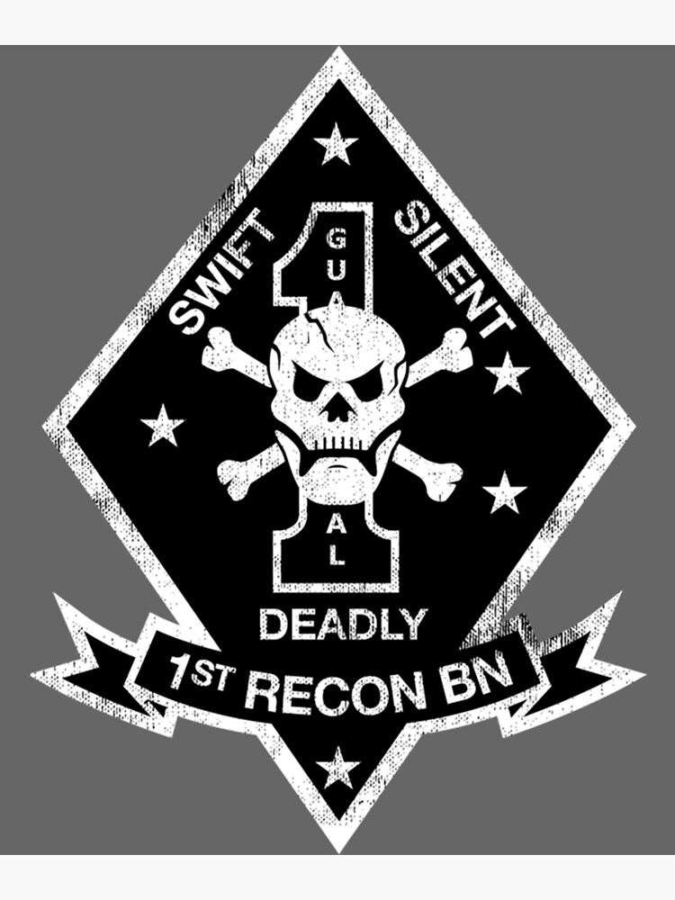 "1st Recon Battalion Swift, Silent, Deadly" Photographic Print for Sale ...