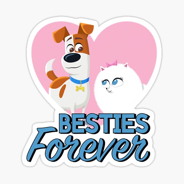 "Secret Life of Pets 2 Besties Forever Max and Gidget " Sticker for ...