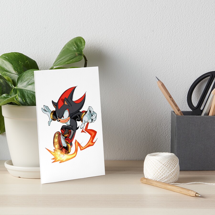 "Shadow the hedgehog Fire" Art Board Print by AndreanaWen | Redbubble