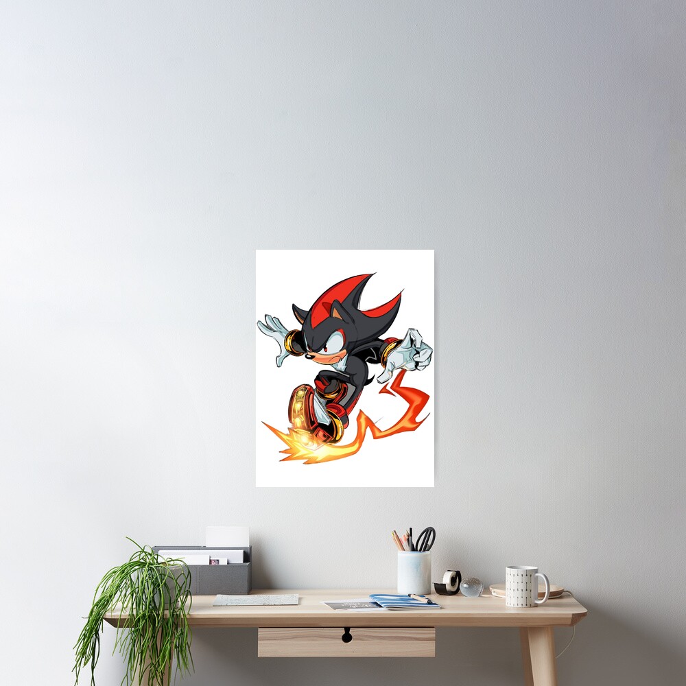 "Shadow the hedgehog Fire" Poster for Sale by AndreanaWen | Redbubble