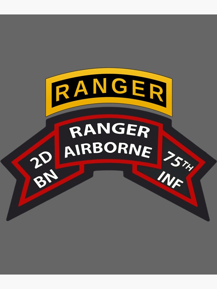 "2nd BN 75th Rangers Airborne" Poster for Sale by GiordanofDamico ...