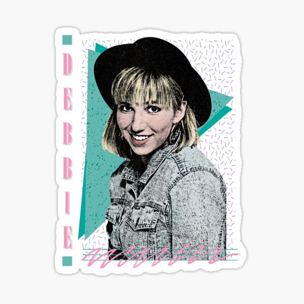"Debbie Gibson 80s Styled Aesthetic Design" Sticker for Sale by ...