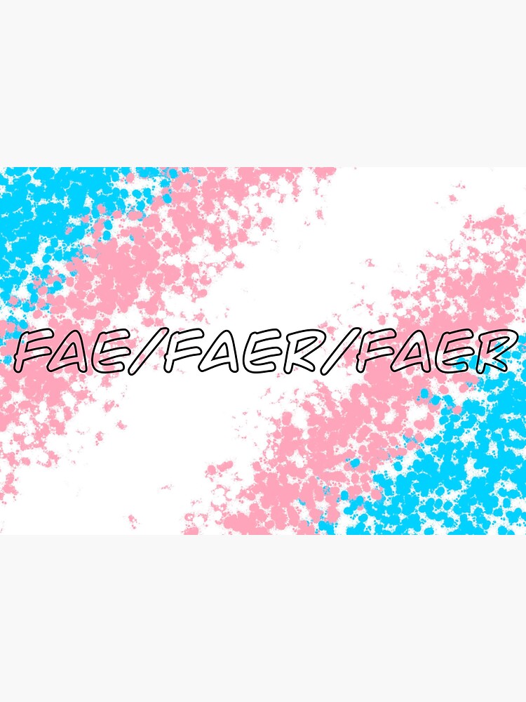 "Fae Faer Faer Pronouns" Sticker for Sale by judes-pride-art | Redbubble