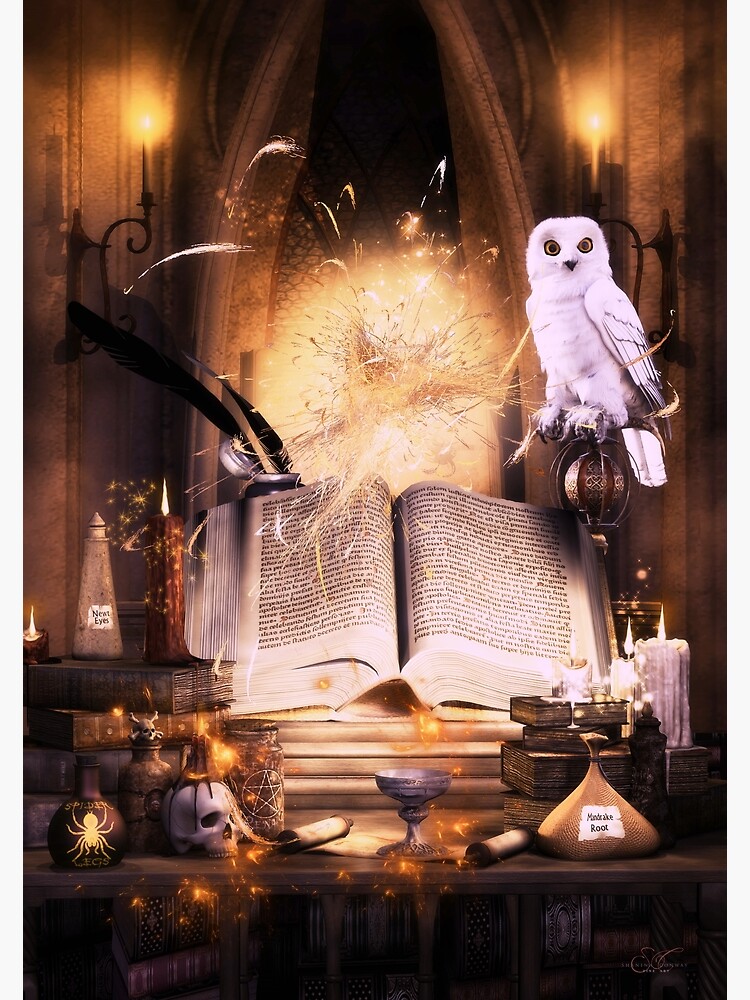 "Witching Hour Clock Art Print" Poster by Allegra | Redbubble