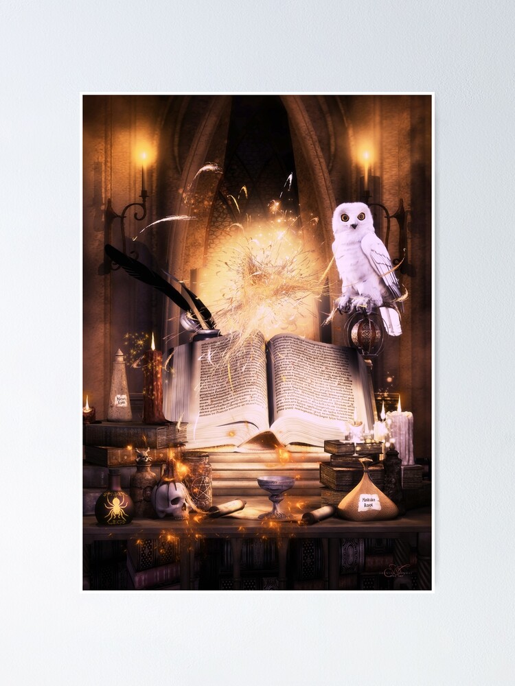 "Witching Hour Clock Art Print" Poster by Allegra | Redbubble