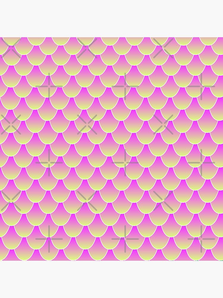 "Pink And Yellow Mermaid Tail Pattern Digital Art | Melanie Jensen ...