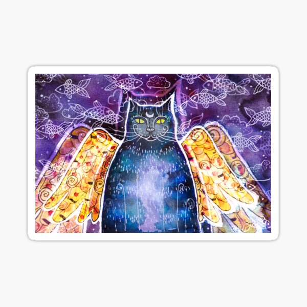 "Angel" Sticker for Sale by JulijaFokinaArt | Redbubble
