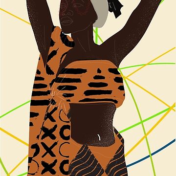 "african woman abstract art Abstract Figure Art" Sticker for Sale by kartickdutta101 | Redbubble