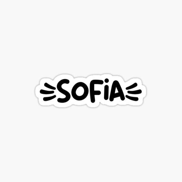 "Sofia" Sticker for Sale by Naming | Redbubble