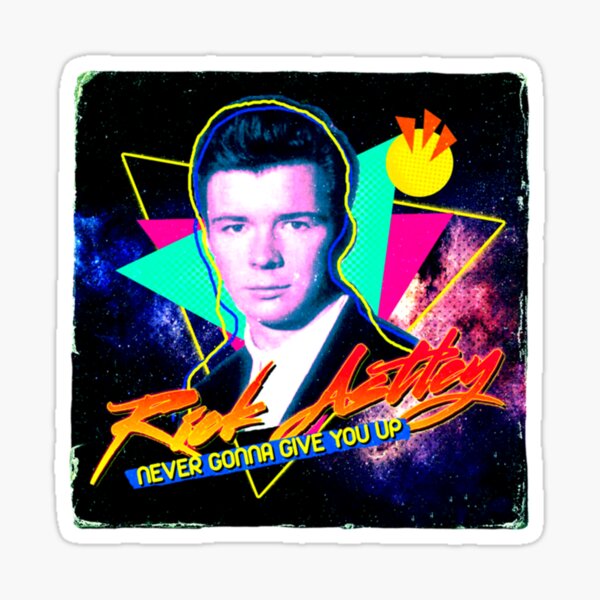 "Rick Astley" Sticker for Sale by IllustrationSh | Redbubble