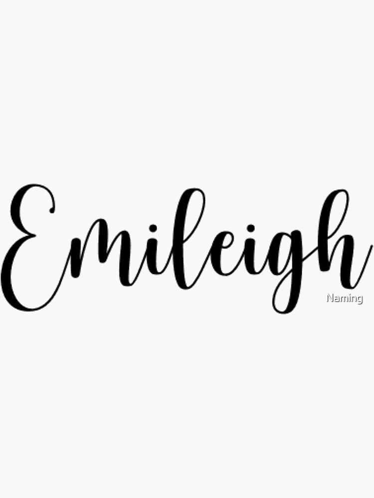 "Emileigh" Sticker for Sale by Naming | Redbubble