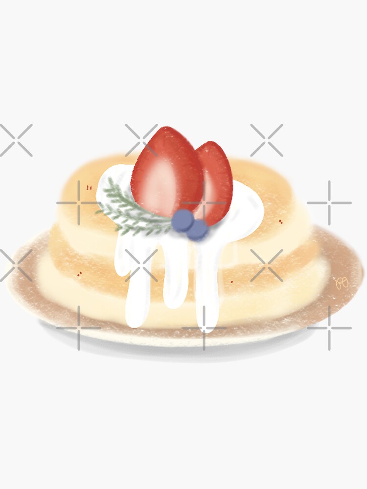 "sweet pancakes" Sticker for Sale by Acloudinsun | Redbubble