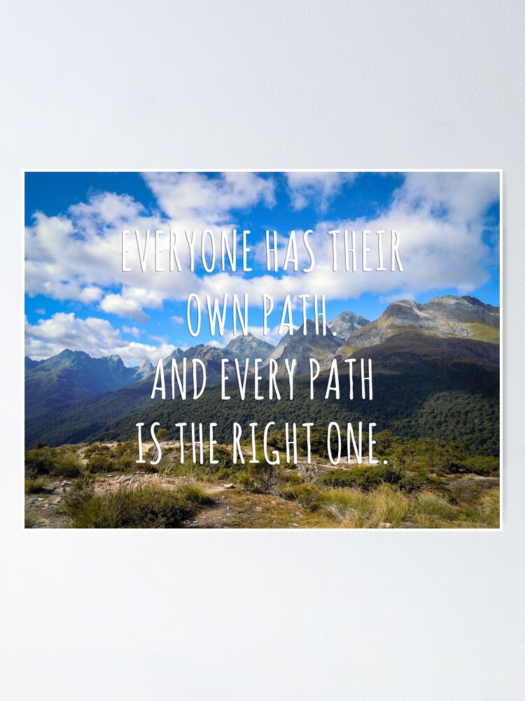 "Everyone has their own path - New Zealand Travel Series" Poster for ...