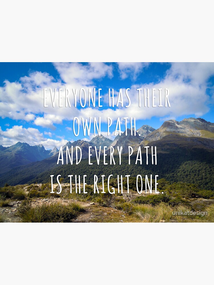 "Everyone has their own path - New Zealand Travel Series" Sticker for ...