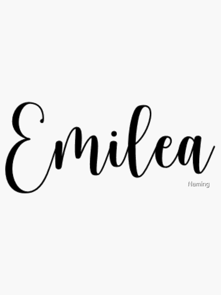 "Emilea" Sticker for Sale by Naming | Redbubble