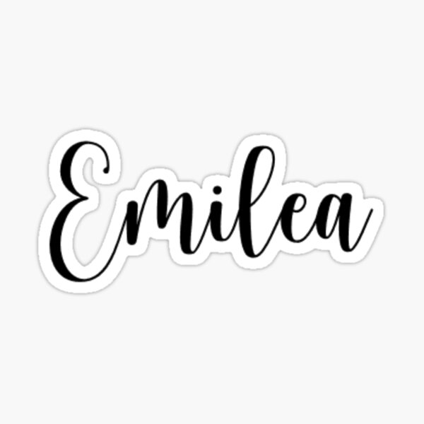 "Emilea" Sticker for Sale by Naming | Redbubble