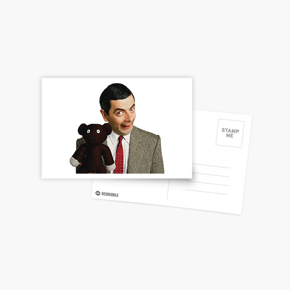 "Mr. Bean with teddy bear ROWAN ATKINSON " Postcard by HansdaBayar ...