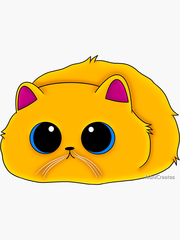 "Pan pride flag cat" Sticker for Sale by ManiCreates | Redbubble