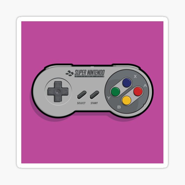 Snes Controller Stickers | Redbubble