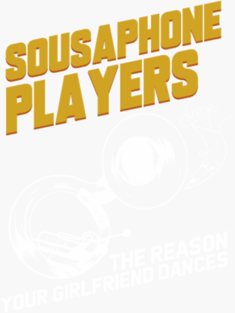 Sousaphone Player Stickers (3-Pack) - Marching Band Music Decals 3x4 Inches