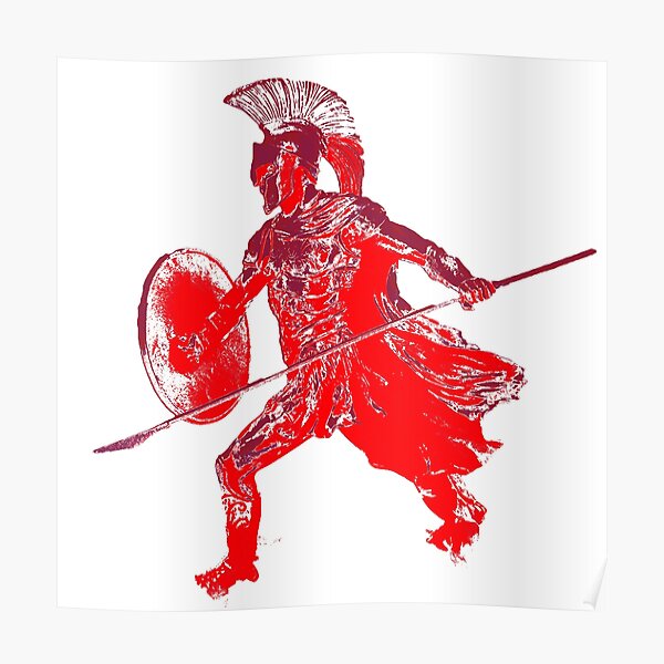 Poster « Guerrier grec hoplite », par ErianAndre | Redbubble