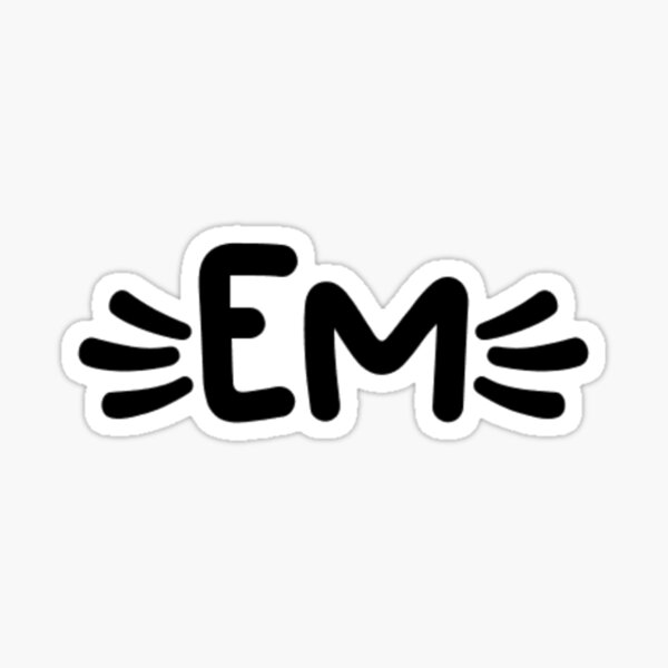 "Em" Sticker for Sale by Naming | Redbubble
