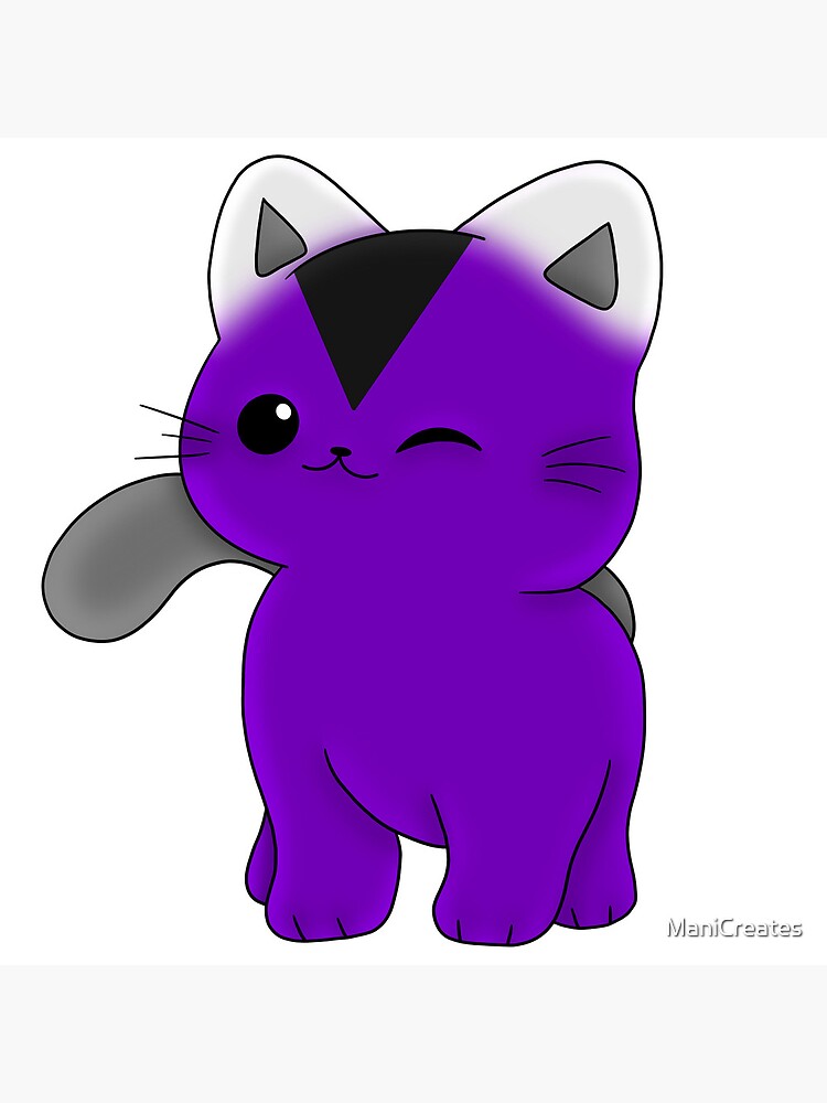 "Demi sexual pride flag cat" Art Print for Sale by ManiCreates | Redbubble