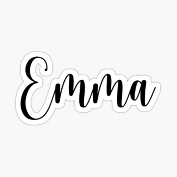 "Emma" Sticker for Sale by Naming | Redbubble