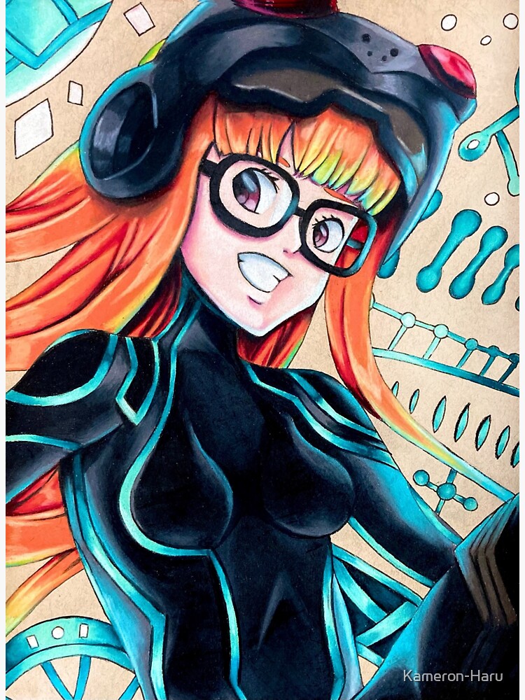 "P5 Futaba Sakura Oracle fanart" Sticker for Sale by Kameron-Haru ...