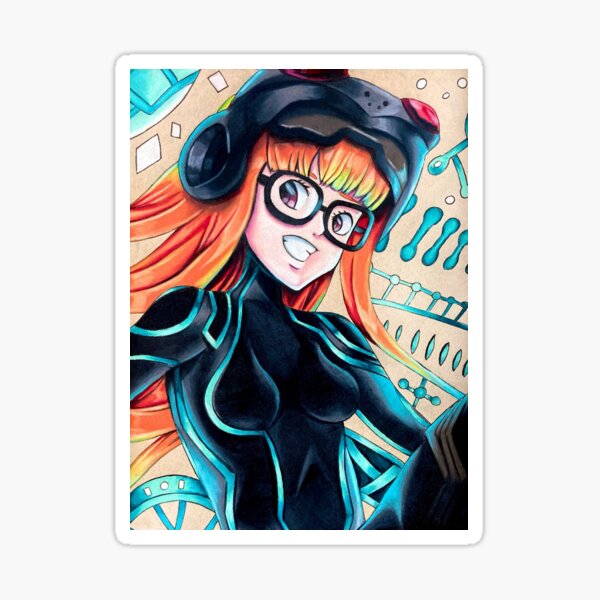 "P5 Futaba Sakura Oracle fanart" Sticker for Sale by Kameron-Haru ...