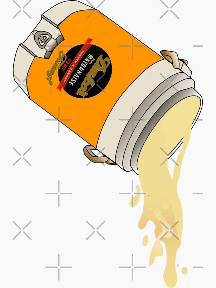 "Dukes Mayo Bowl, Mayo Bath" Sticker for Sale by CyrilsDesigns | Redbubble