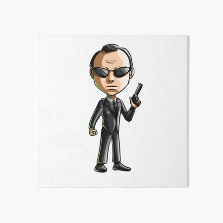 "Chibi Agent Smith - Matrix" Art Board Print for Sale by aziliart ...