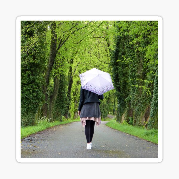 "Girl Walking Away" Sticker by AsianProverbs | Redbubble