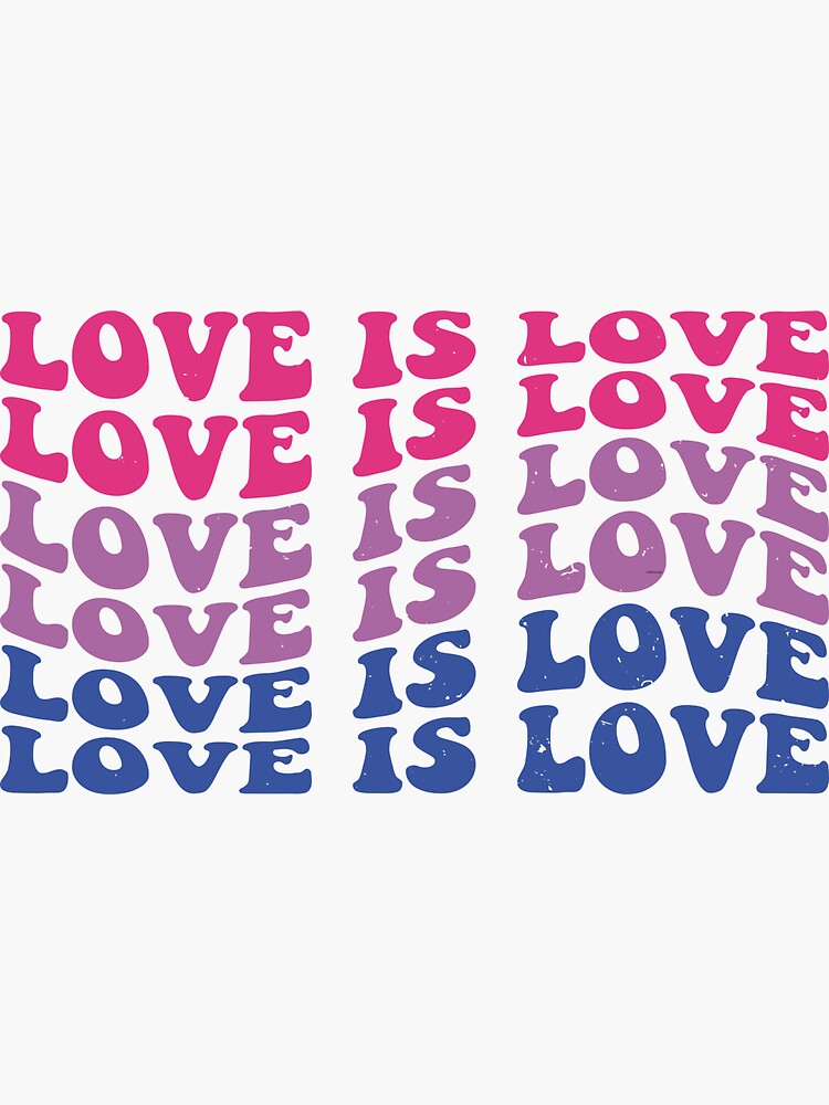 "Love Is Love Bi Pride Subtle Bisexual" Sticker for Sale by NefertitiUS ...