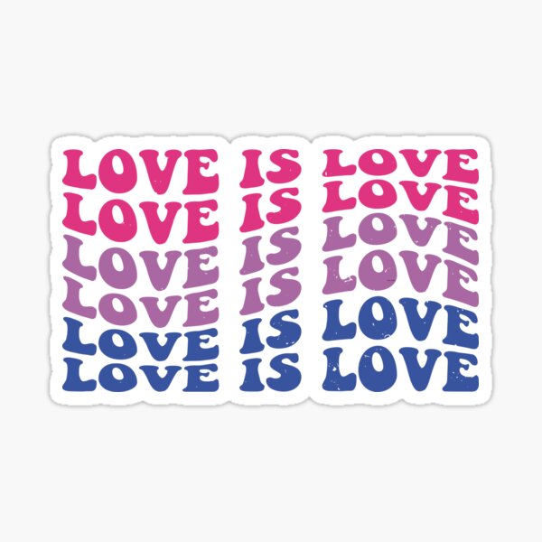 "Love Is Love Bi Pride Subtle Bisexual" Sticker for Sale by NefertitiUS ...