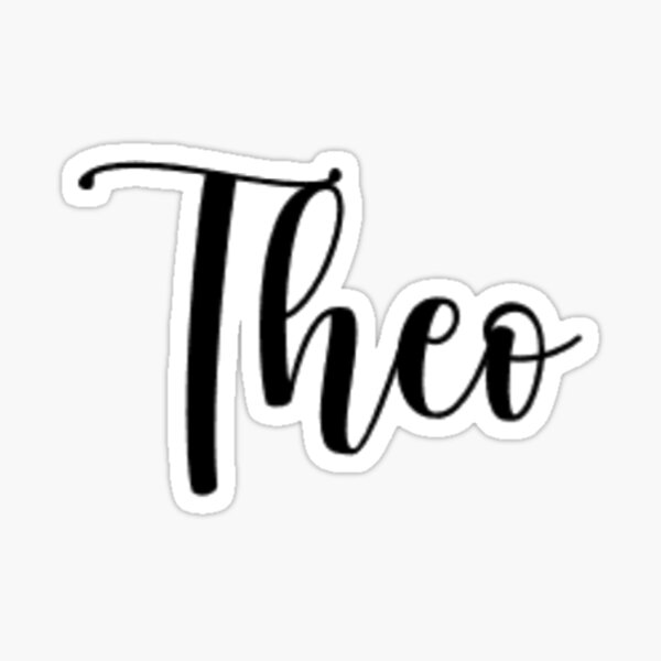 "Theo" Sticker for Sale by Naming | Redbubble
