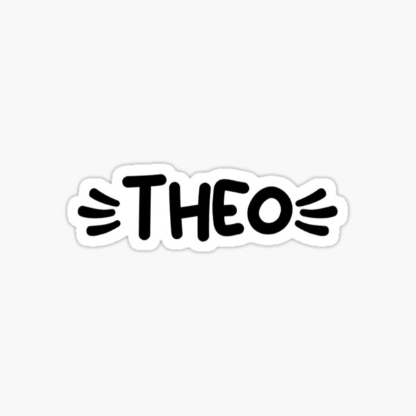 "Theo" Sticker for Sale by Naming | Redbubble