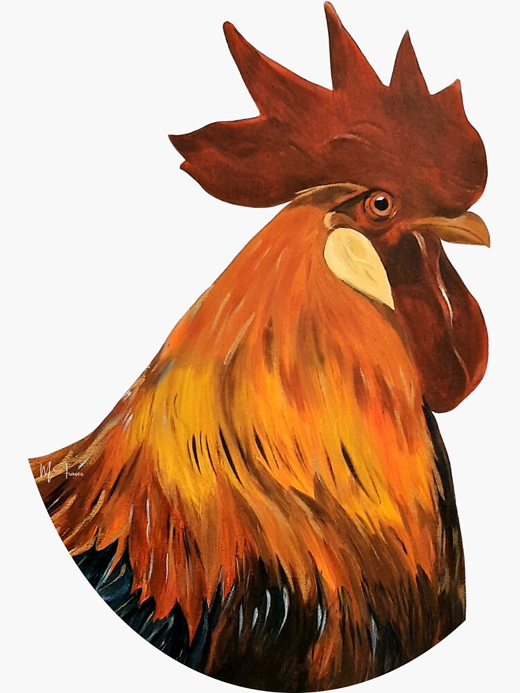 "Good Lookin' Rooster V2" Sticker for Sale by DesignerEquest | Redbubble