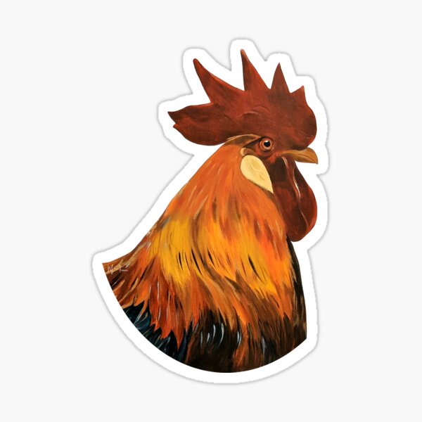 "Good Lookin' Rooster V2" Sticker for Sale by DesignerEquest | Redbubble