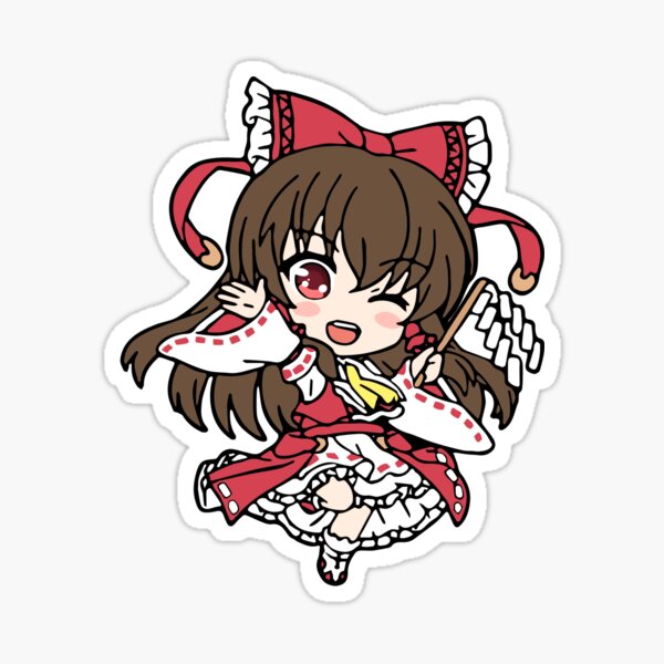 "Reimu touhou" Sticker for Sale by miriart | Redbubble